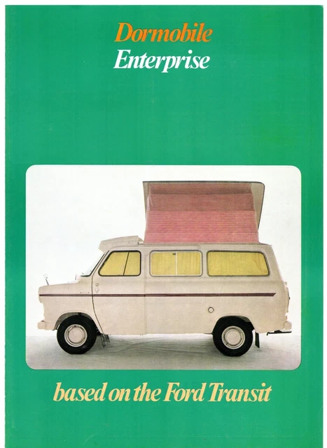 FORD TRANSIT MK1 Dormobile Enterprise Caravan 1971 UK Market Foldout ...