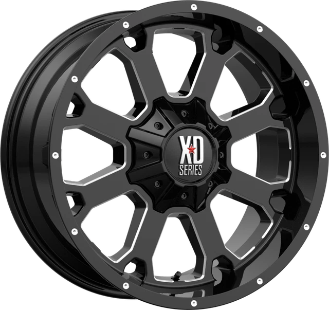 20 INCH BLACK Wheels Rims Ford F250 F350 XD Series XD867 Spector 20x10 ...