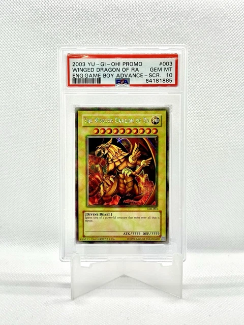 PSA 10 THE Winged Dragon of Ra GBI-003 Secret Rare Promo Yu-Gi-Oh! 2003 ...