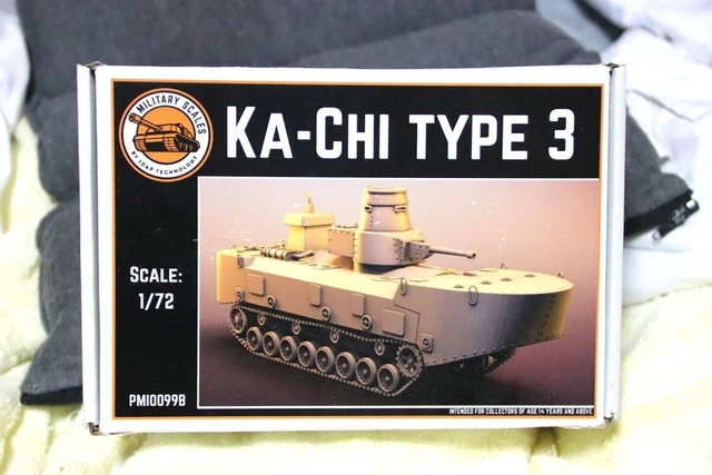 IDAP 1/72 JAPANESE Navy Type 3 Ka-Chi Amphibious Tank Garage Kit ...