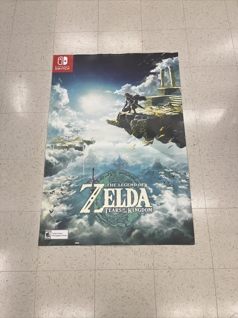 LEGEND OF ZELDA Tears of the Kingdom Gamestop Poster 4ft X 33 Inches £ ...