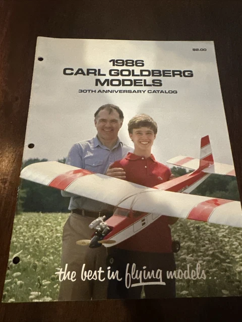 CARL GOLDBERG MODELS 1986 Product Catalog 30 Year Anniversary 20 Pages ...