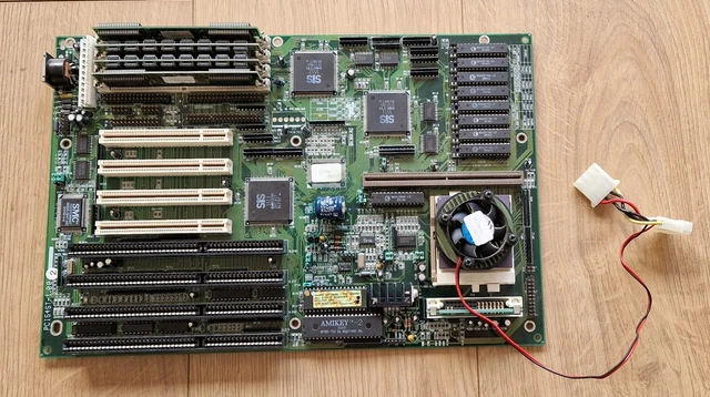 BUNDLE VINTAGE 1995 TMC Motherboard PCI54ST + Pentium SY062+32MB RAM+ ...