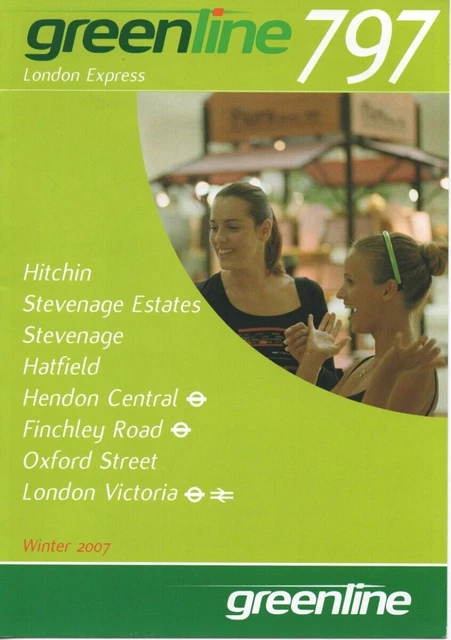 GREEN LINE COACH/BUS Timetable - 797 - Hitchin-Stevenage-London ...