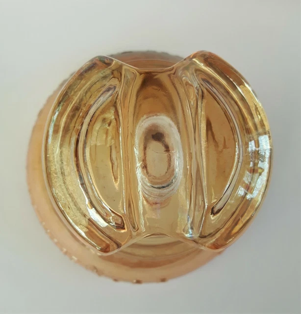 VINTAGE CORNING PYREX #662 MARIGOLD CARNIVAL GLASS INSULATOR Saddle ...