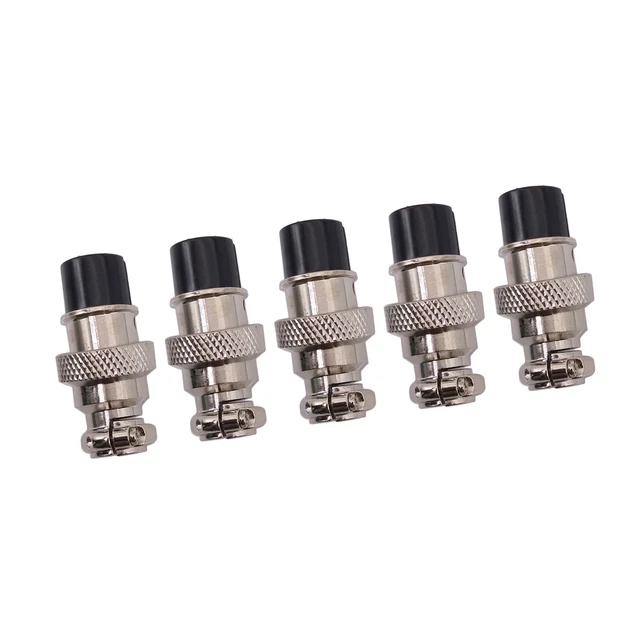 5 PAIR AVIATION Plug 9 Pin Male Female Panel Wire Connector 16mm GX16-9 ...
