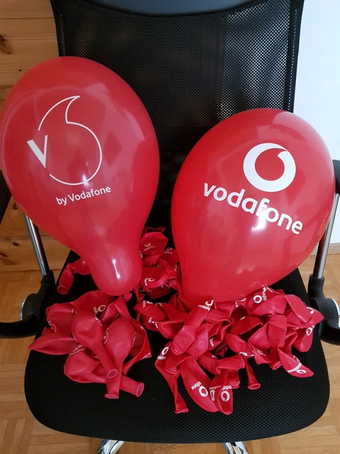 120 WERBEBALLONS VON Vodafone, Luftballon, Balloon EUR 22,72 - PicClick DE