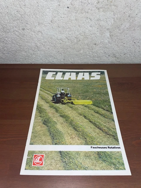 BROCHURE PROSPEKT PROSPECTUS GAMME FAUCHEUSE ROTATIVE CLAAS tracteur-john deere EUR 4,99 ...