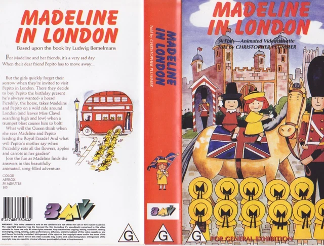 MADELINE IN LONDON Vhs Video Pal~ A Rare Find $19.99 - PicClick AU