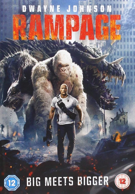 RAMPAGE (DVD) DWAYNE Johnson Dwayne "The Rock" Johnson Naomie Harris ...