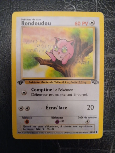 CARTE POKÉMON RONDOUDOU 54/64 Jungle Edition 1 Français EUR 50,00 ...