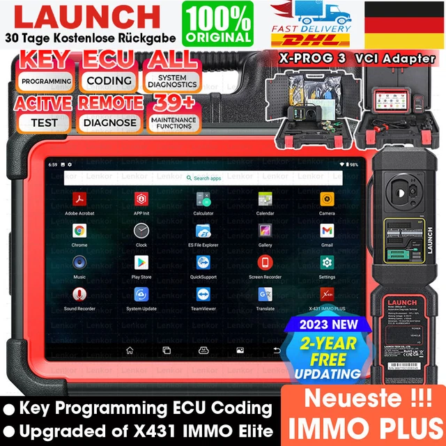 2024 LAUNCH X431 IMMO PLUS X-PROG3 ECU Coding Dispositivo Diagnostico ...