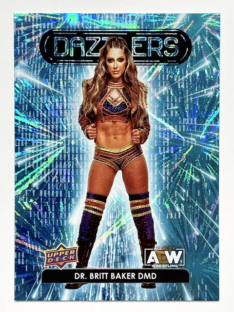 2023 UPPER DECK AEW All Elite Wrestling Dazzlers bleu #DZ-17 Dr. Britt Baker EUR 4,52 - PicClick FR