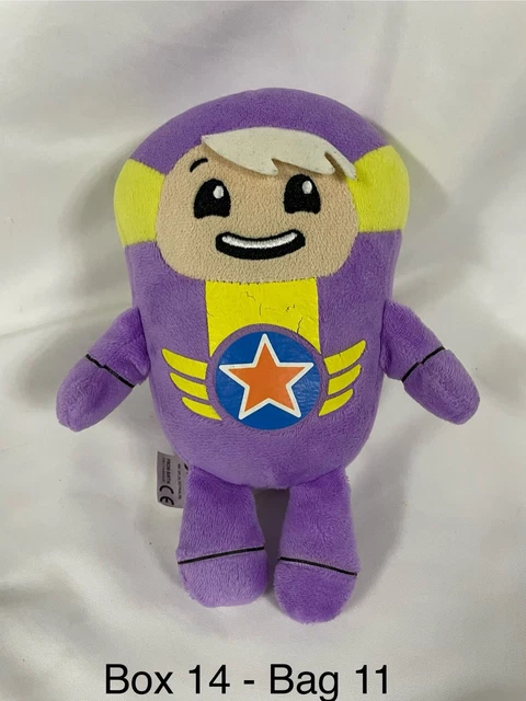 CBEEBIES GO JETTERS XULI Plush Soft figure purple 2015 Retired plush 8 ...