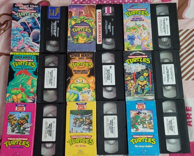 90’S TEENAGE MUTANT Ninja Turtles Cartoon VHS - FHE - Lot of 9 tapes ...