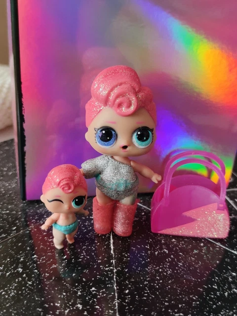 LOL SURPRISE ULTRA Rare Doll L.O.L. Stardust Queen + Lil Sister Combine ...