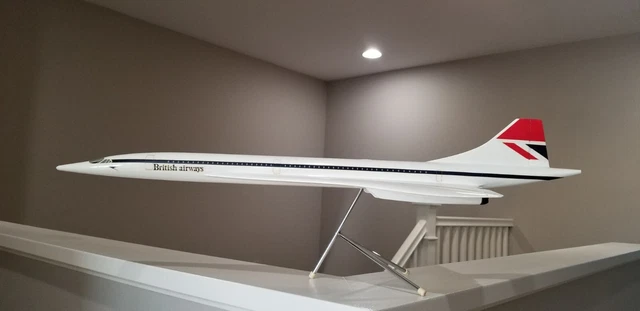 SPACE MODELS BRITISH AIRWAYS Concorde Travel Agent Model AIRPLANE, 1/72 ...