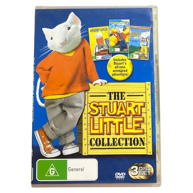 STUART LITTLE DVD Collection 3 Disc Movie Set G Family Animation Bundle ...