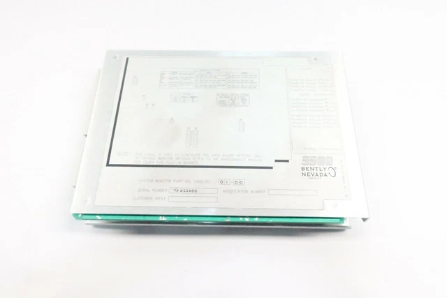 BENTLY NEVADA 3300/03-01-00 System Monitor Interface Module $1,274.25 ...