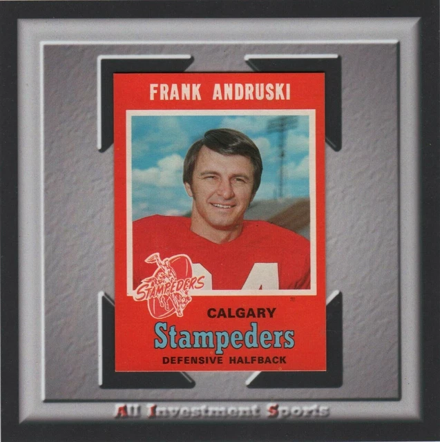 1971 O-PEE-CHEE OPC FRANK ANDRUSKI #118 NM-MT **grande carte football ...