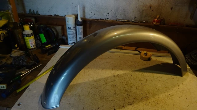 CLASSIC MOTORCYCLE MUDGUARD BSA Triumph Rear B50 Oil in Frame 71-72 ...