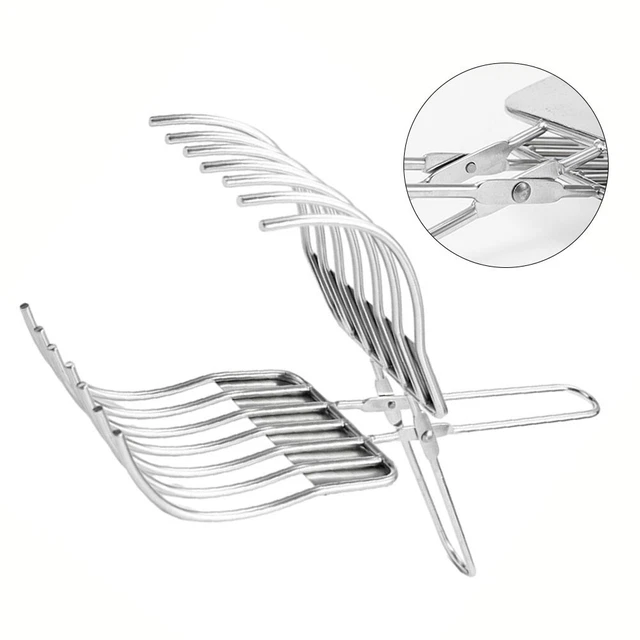 FAMILY FRIENDLY STAINLESS Steel Cutting Tongs for Roasts and Bread ...