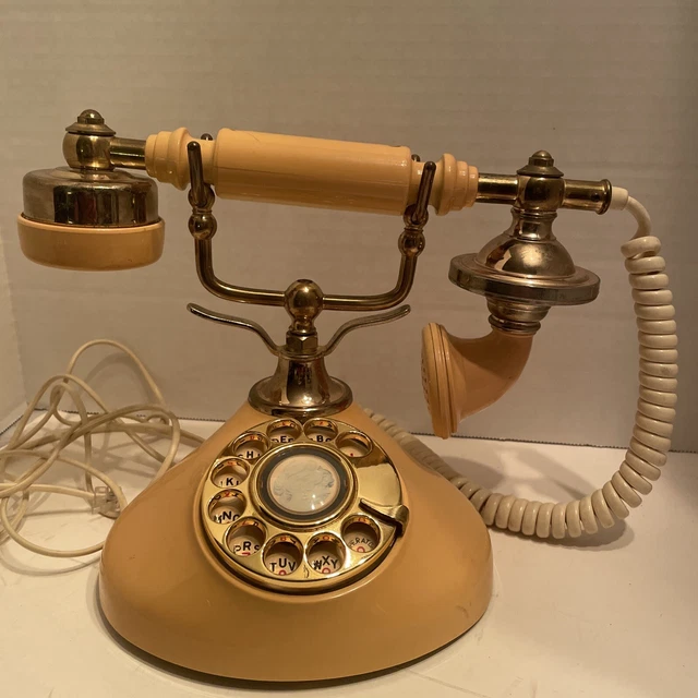 VINTAGE FRENCH STYLE Rotary Dial Princess Landline Telephone Phone ...