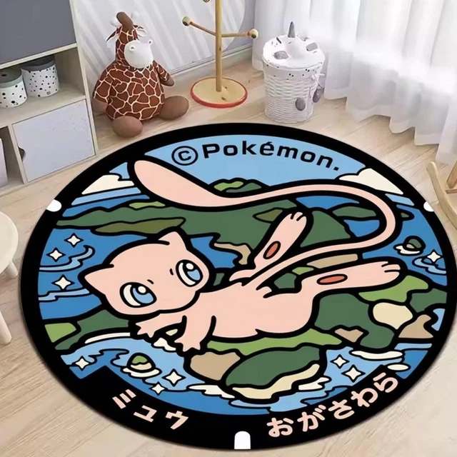 TAPPETO POKÉMON MEW 80x80 cm Ogasawara Manhole Style Carpet Collection ...