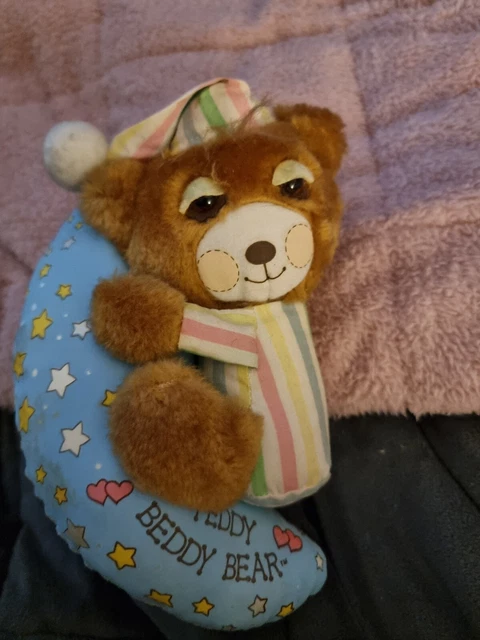 VINTAGE GOLDEN BEAR Teddy Beddy Bear Soft Toy Plush On Moon £15.00 ...
