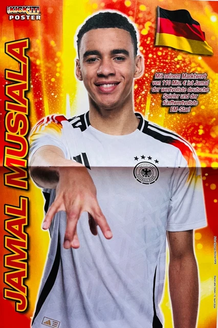 POSTER UEFA EURO 2024 Jamal Musiala Deutschland DFB Germany Poster ...