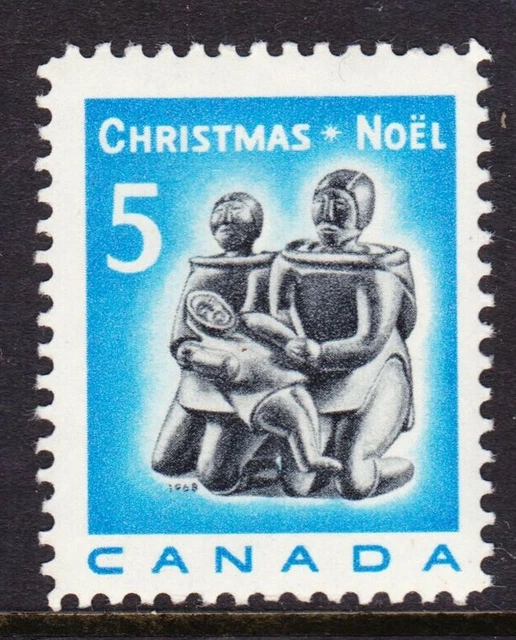 CANADA NO 489, Christmas 1968, Inuit Stone Carving (Native American ...