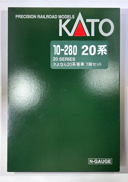 KATO N GAUGE 10-280 Sayonara 20 Series Passenger Car 7-Car Set Used ...