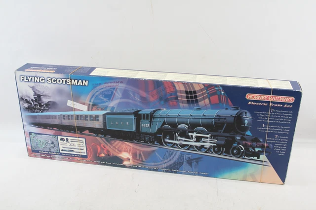 HORNBY RAILWAYS FLYING Scotsman R1001 Locomotive Train Set OO Gauge £82 ...