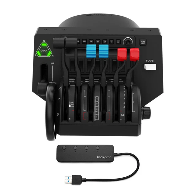 HONEYCOMB AERONAUTICAL BRAVO Throttle Quadrant with Knox Gear 4 Port ...