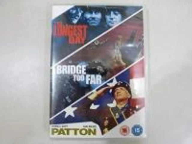 LONGEST DAY/BRIDGE TOO Far/Patton DVD N/A (2009) Quality Guaranteed £3. ...