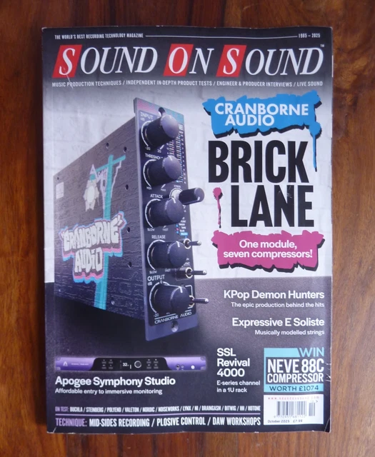 SOUND ON SOUND Magazine October 2025 £8.00 - PicClick UK
