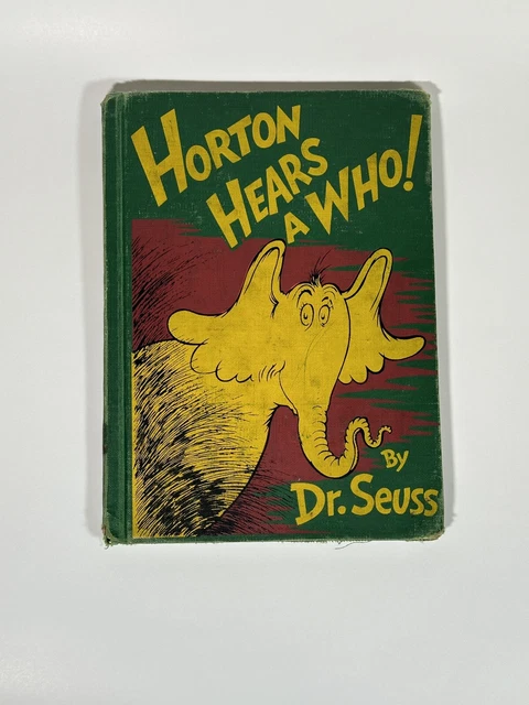 HORTON HEARS A Who! by Dr. Seuss 1954 Random House Book Hardcover No ...