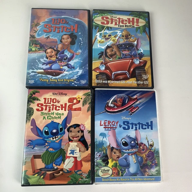 DISNEY LILO AND Stitch set of 4 Movies on DVD. 1, 2, Stitch the Movie ...