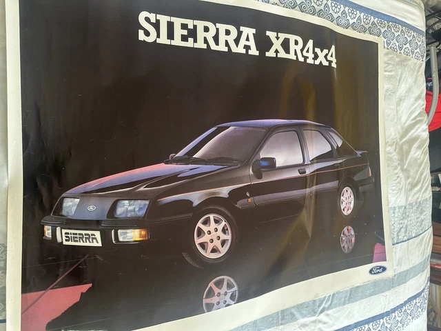 FORD SIERRA XR4X4 Genuine Ford Dealership Showroom Poster New Original ...