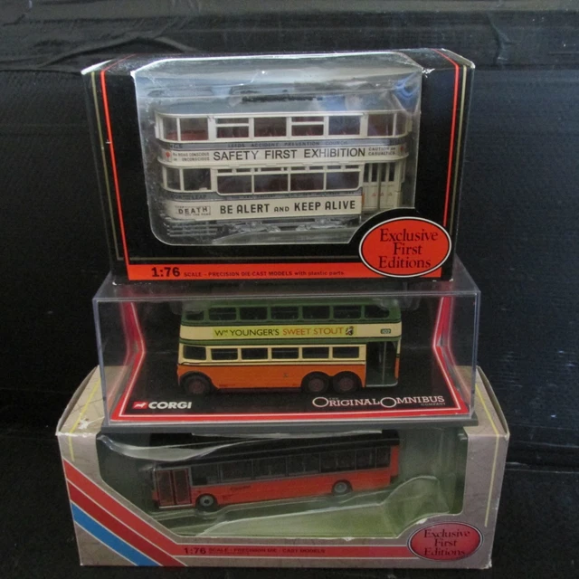 CORGI BUSES AND Tram.glasgow Trolleybus,Leeds Tram And Slf Dart Mkii ...