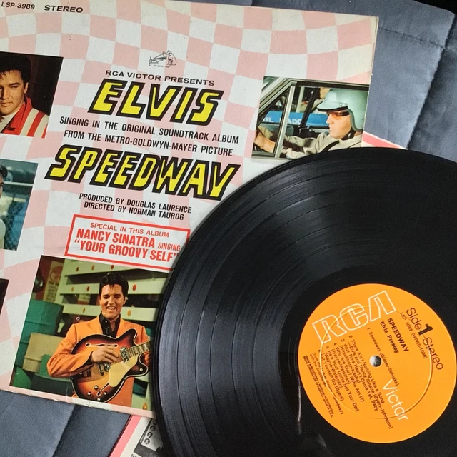 ELVIS PRESLEY SPEEDWAY LSP-3989 (USA 1968 ORIGINAL) RARE RIGID ORANGE ...
