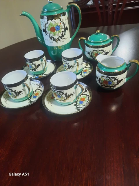 GENUINE SAMURAI CHINA Japanese Hand Painted Embossed Tea Set £200.00 ...