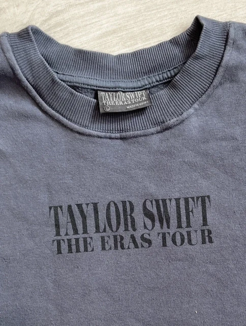 2023 TAYLOR SWIFT The Eras Tour Official Merch Blue Crewneck Sweatshirt ...