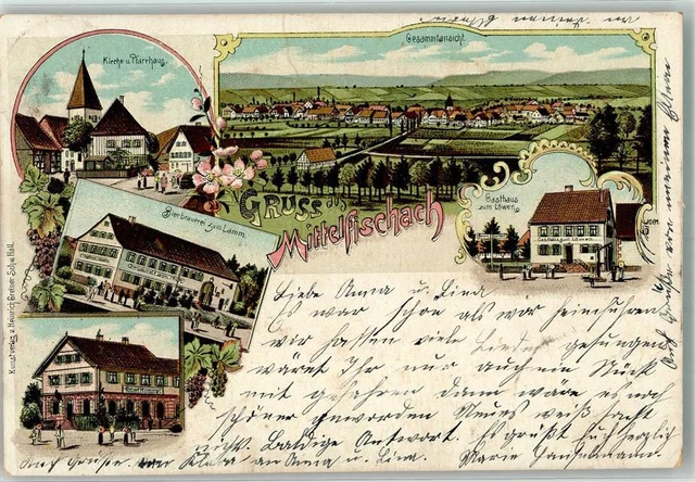 13638400 - 7151 Mittelfischbach Brauerei zum Lamm Gasthaus zum Loewen ...