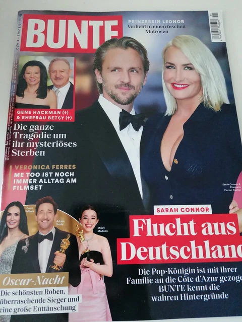 BUNTE 2025 (OSCARS, Sarah Connor, Gene Hackman, Berlinale, Leni Klum ...