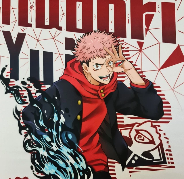 JUJUTSU KAISEN YUJI Itadori Anime Wall Scroll / Poster / Banner - 39cm ...
