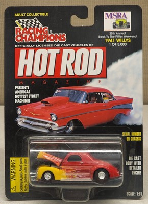 RACING CHAMPIONS HOT ROD MAGAZINE 1941 Willys Coupe échelle 1/51 MSRA 1 ...