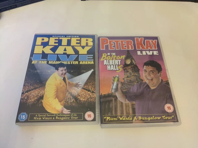 PETER KAY DVDS X2- Live At Manchester And Live At Bolton Albert Halls £ ...