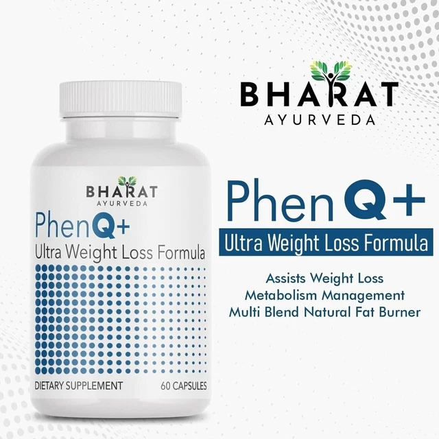 BHARAT AYURVEDA PHEN Q+ Suplemento dietético de fórmula ultra avanzada ...