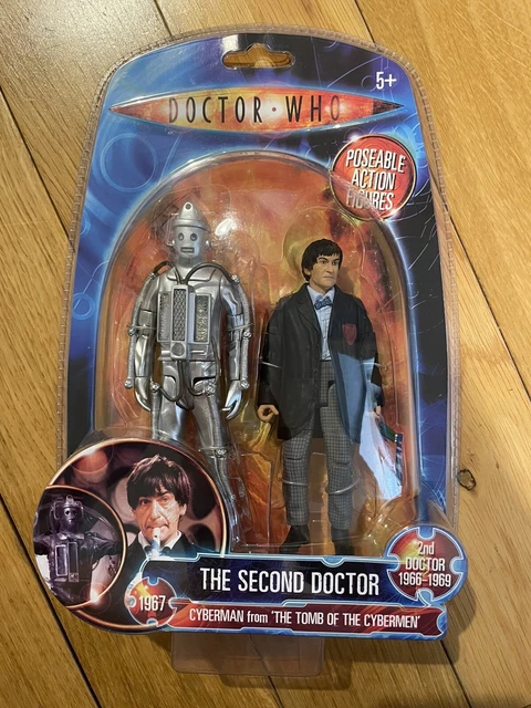 DOCTOR WHO THE Second Doctor And Cyberman Figure Set The Tomb Of The ...
